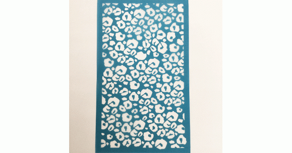 80x140mm Silk Screen Sheet - Organic Spots | Silk Sreens | Over the Rainbow