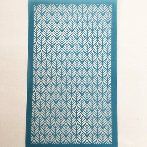 80x140mm Silk Screen Sheet - Leaf Pattern | Silk Sreens | Over the Rainbow