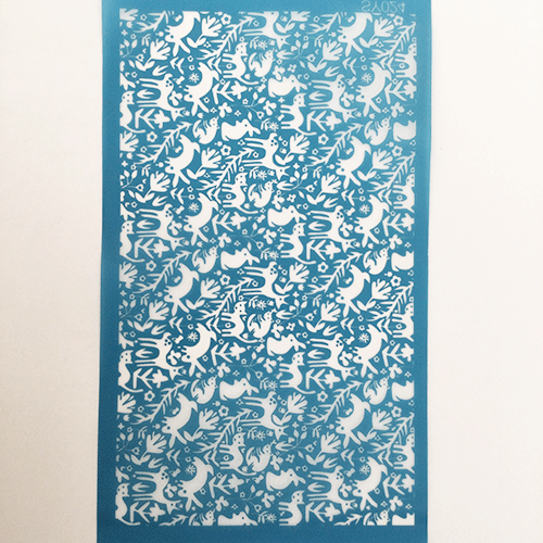 80x140mm Silk Screen Sheet - Forest Friends | Silk Sreens | Over the ...