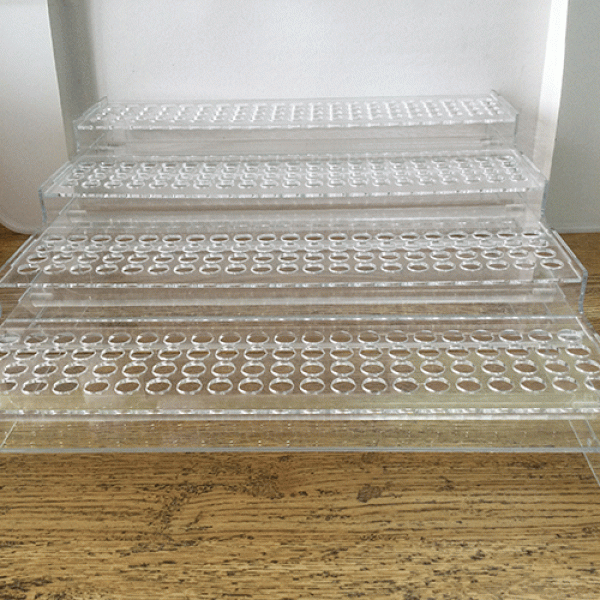 Beadsmith Clear Seed Bead Display 4-Tier Large Stand - Holds 320 vials ...