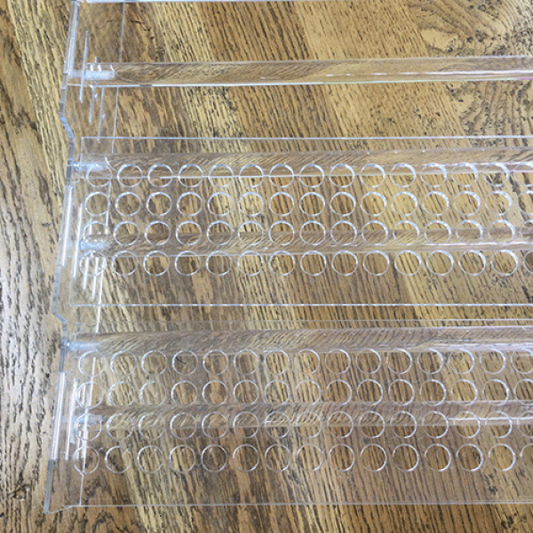 Beadsmith Clear Seed Bead Display 4-Tier Large Stand - Holds 320 vials ...