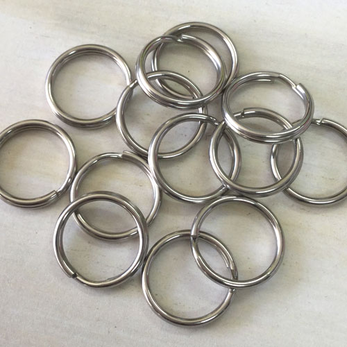 15mm Stainless Steel Split Rings - Pack of 10 | Basemetal Split Rings ...