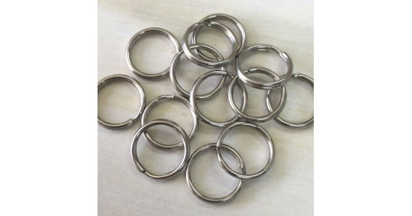 15mm Stainless Steel Split Rings - Pack of 10 | Basemetal Split Rings ...