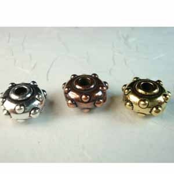 10mm TierraCast Rivet Large Hole Beads - Brass Oxide - Pack of 2 | Base ...