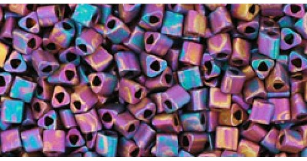 11/0 Toho Sharp Triangle Seed Beads - Higher Metallic Frosted Mardi ...