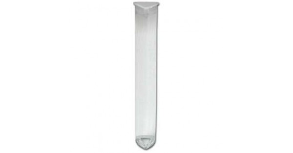 6 x 9/16" Triangle Plastic Tube w/Flat Cap - Pk of 10 | Storage, Pouches...