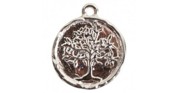 24x20mm Nunn Design Tree of Life Pendant- Bright Silver - Each | Metal ...