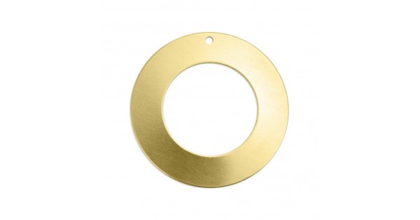 1-1/4" (32mm) 18ga Raw Brass ImpressArt Premium Blank Washers with Hole ...