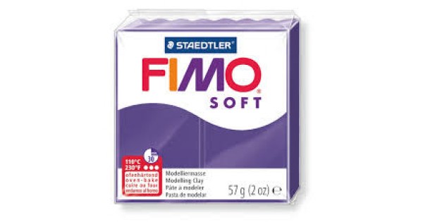 Fimo Soft Polymer Clay 56g - Plum | Fimo Soft | Over the Rainbow