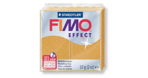 Fimo Soft Effect Polymer Clay 56g - Mica Metallic Gold | Fimo Soft ...