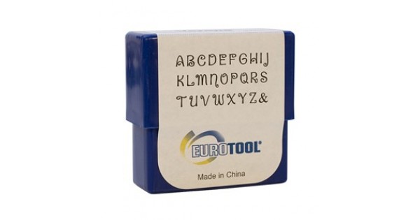 2mm Euro Tool Verona Alphabet Stamp Set - Uppercase | Letter + Design ...