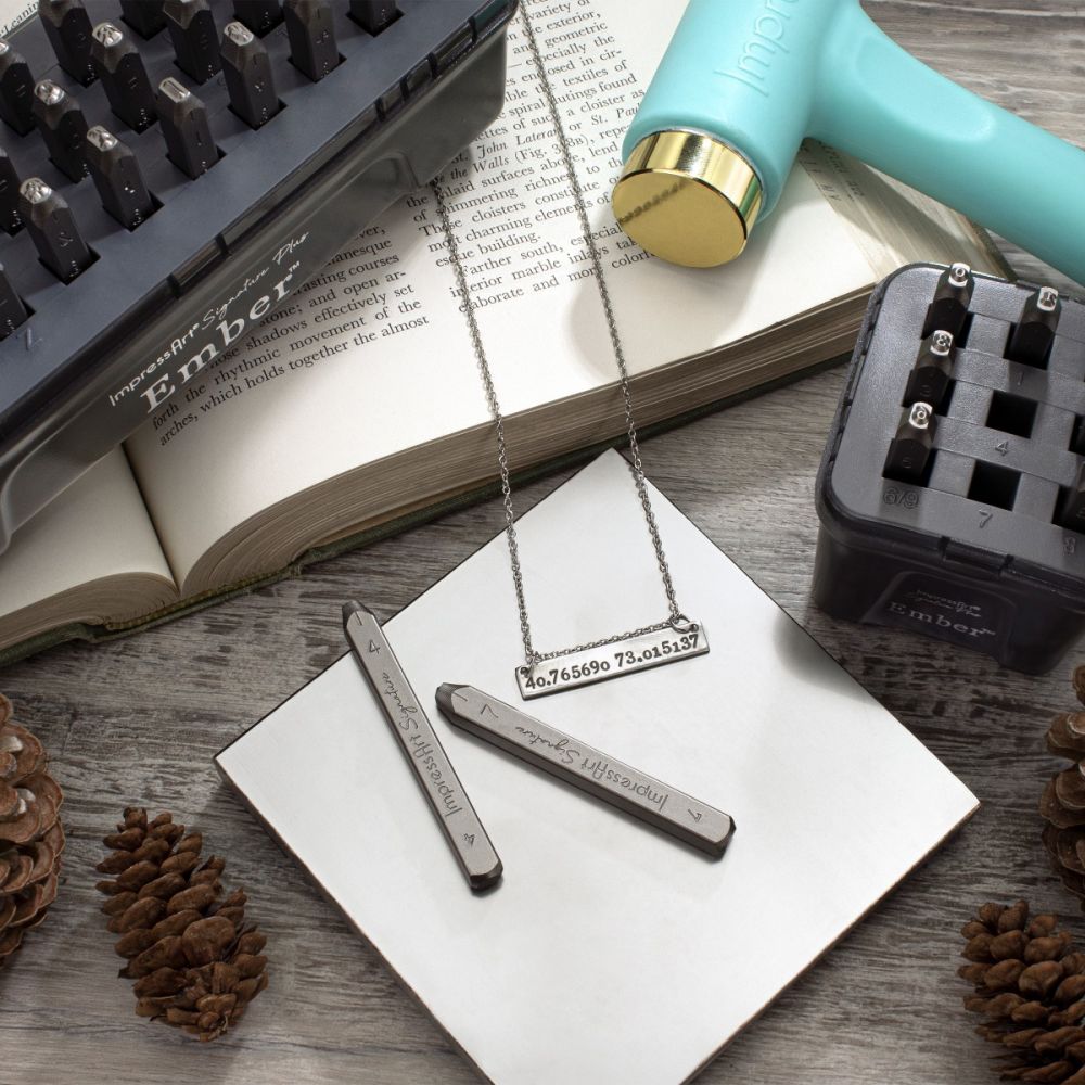 2.5mm ImpressArt Signature Plus Ember Numbers Stamp Set | Letter ...