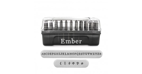 2.5mm ImpressArt Signature Plus Uppercase Stamp Set - Ember | Letter ...