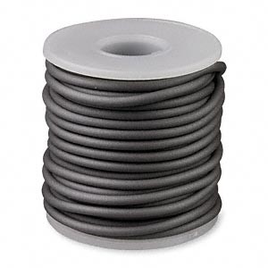 3mm Pewter Latex Free Rubber Cord - Per 2 metres | Latex Free Rubber ...