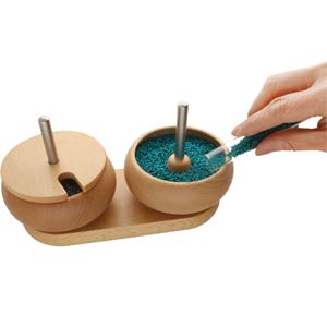 Spin & String Double Wooden Bead Spinner | Beading Tools | Over the Rainbow
